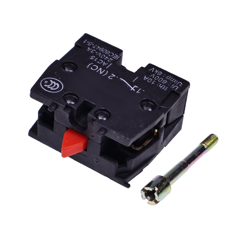 10 Pieces Aftermarket Schneider ZB2-BE102 10A 600V 3A 240V Button Swit ...