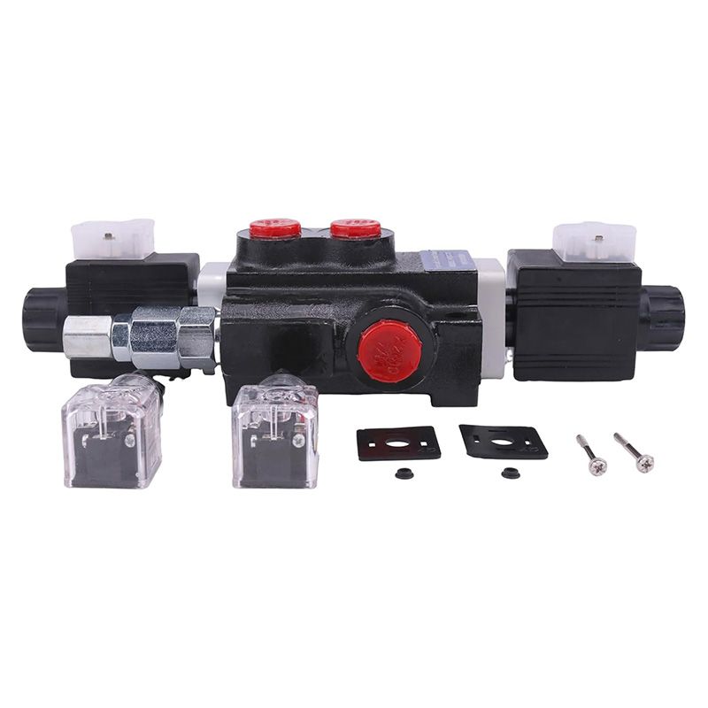 1 Spool Solenoid 12V DC Hydraulic Control Valve Double Acting HCV-S1x1 ...