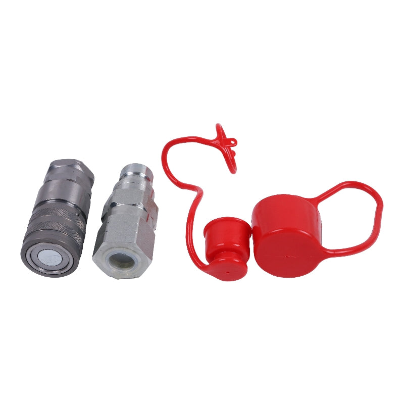 Male & Female Flat Face Coupler Kit 153-2995 153-2994 for Caterpillar ...