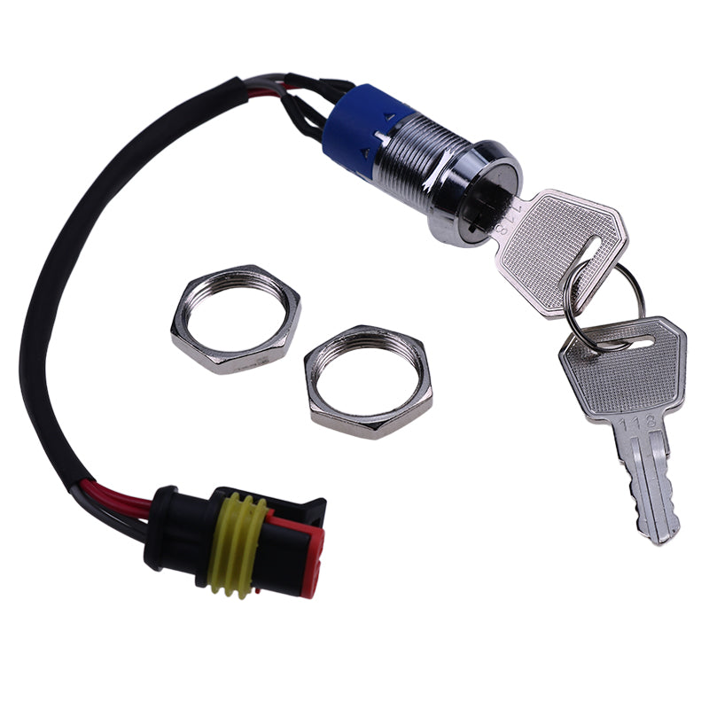 Ignition Switch Start Key 1220-520002-AC for Big Joe Forklift E30 EZ30 ...