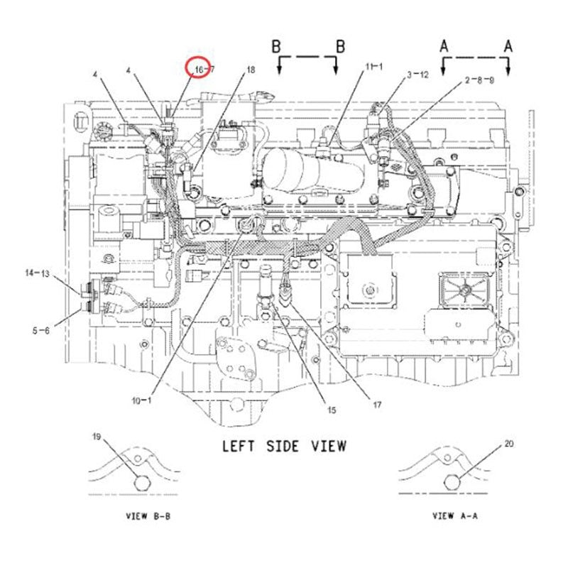 Pressure Sensor 194-6726 for Caterpillar CAT Engine C9 3126E Excavator ...