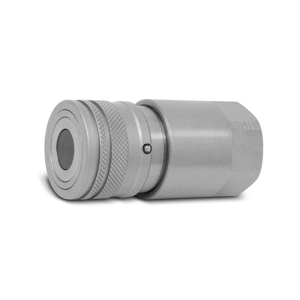 1/2" Flat Face Hydraulic Quick Connect Couplings Set With Dust Caps FF ...