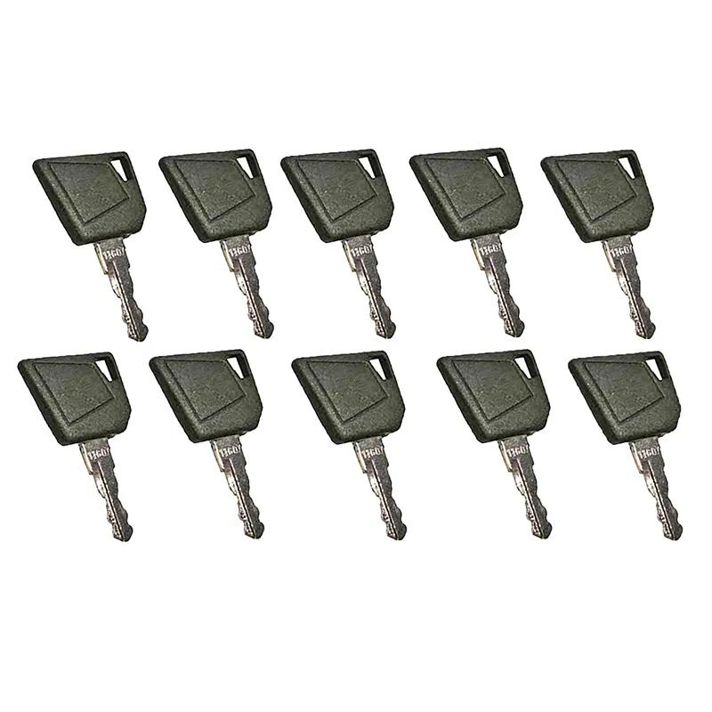 10 Pcs Ignition Keys 14607 for JCB Bobcat Bomag Caterpillar Dynapac Fo ...