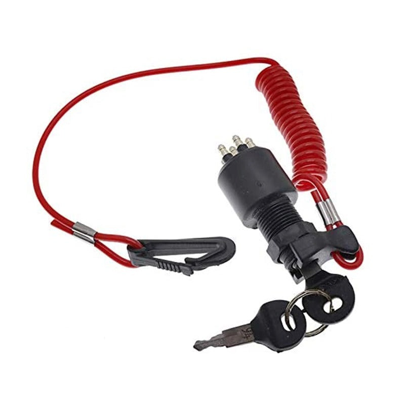 Ignition Switch & Keys with Safety Lanyard 175974 for OMC Johnson Evin ...