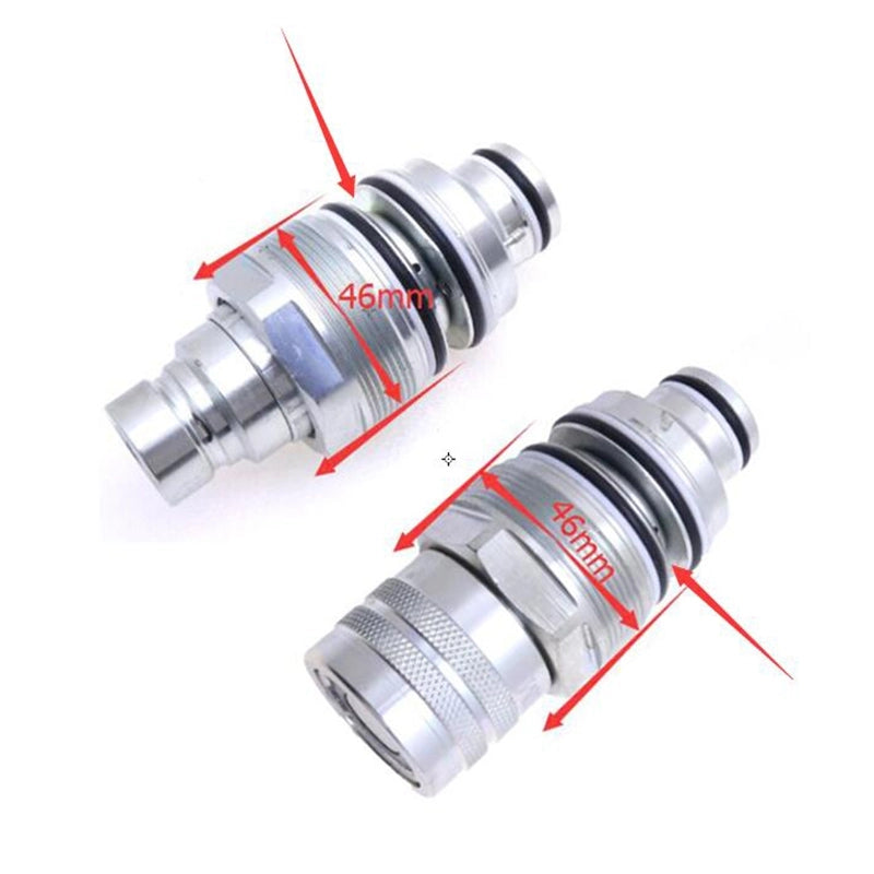 Male & Female Flat Face Coupler Kit V0511-77140 V0511-77150 for Kubota ...